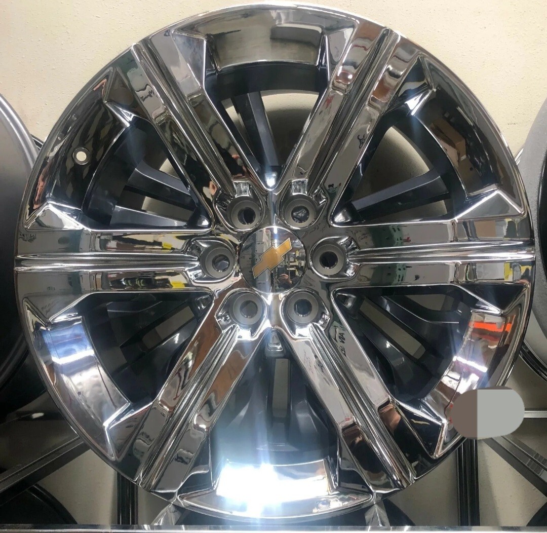 22'' INCH GMC SIERRA CHROME CK157 WHEELS TIRES YUKON DENALI SILVERADO ...