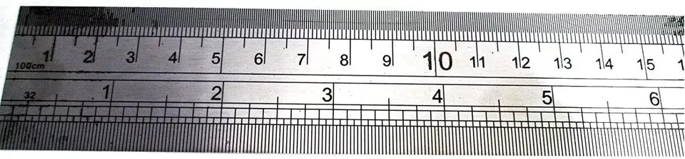 ONE METRE Ruler Stainless Steel 1M Long Metal 40" Measure Rule/Meter ...