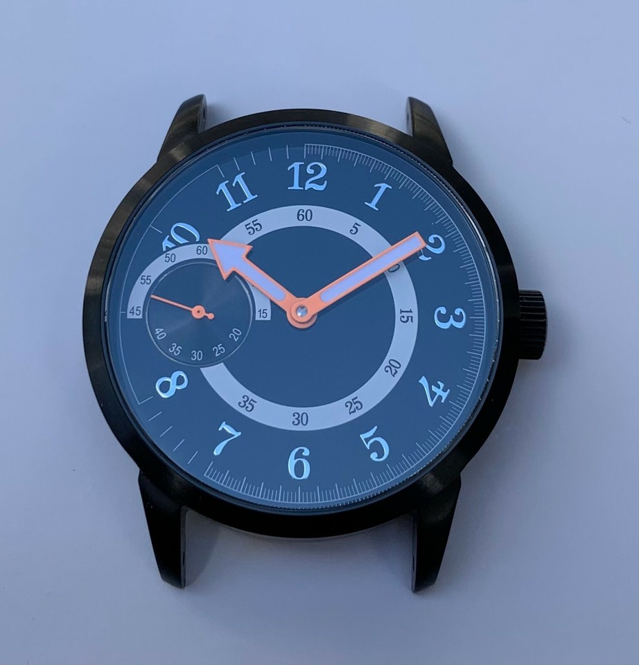 WATCH KIT FOR ETA 6497-1, 316L ST. STEEL CASE PVD, DIAL, HANDS GERMANY ...