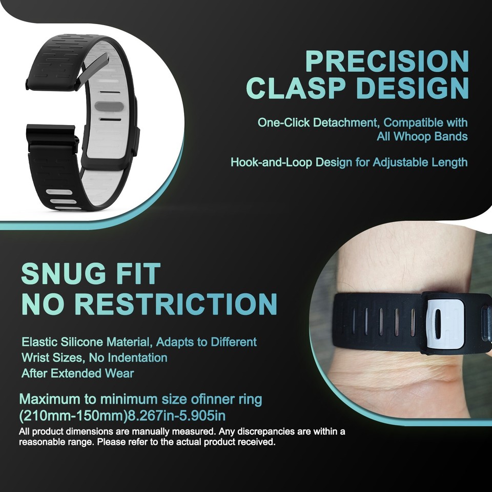 Whoop Silicone Band Compatible with Whoop 4.0 Soft, Breathable ...