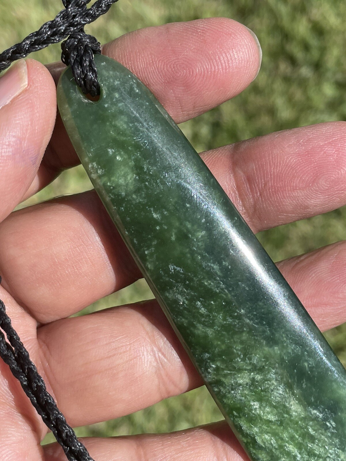 NZ Nephrite Maori Greenstone Pounamu Des TRANSLUCENT MARSDEN FLOWER ...