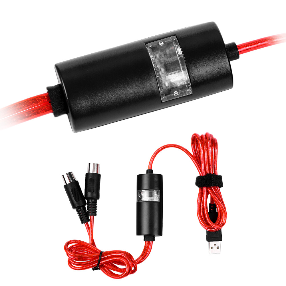 USB IN-OUT MIDI Cable Converter PC to Music Keyboard Adapter Cord`YB | eBay