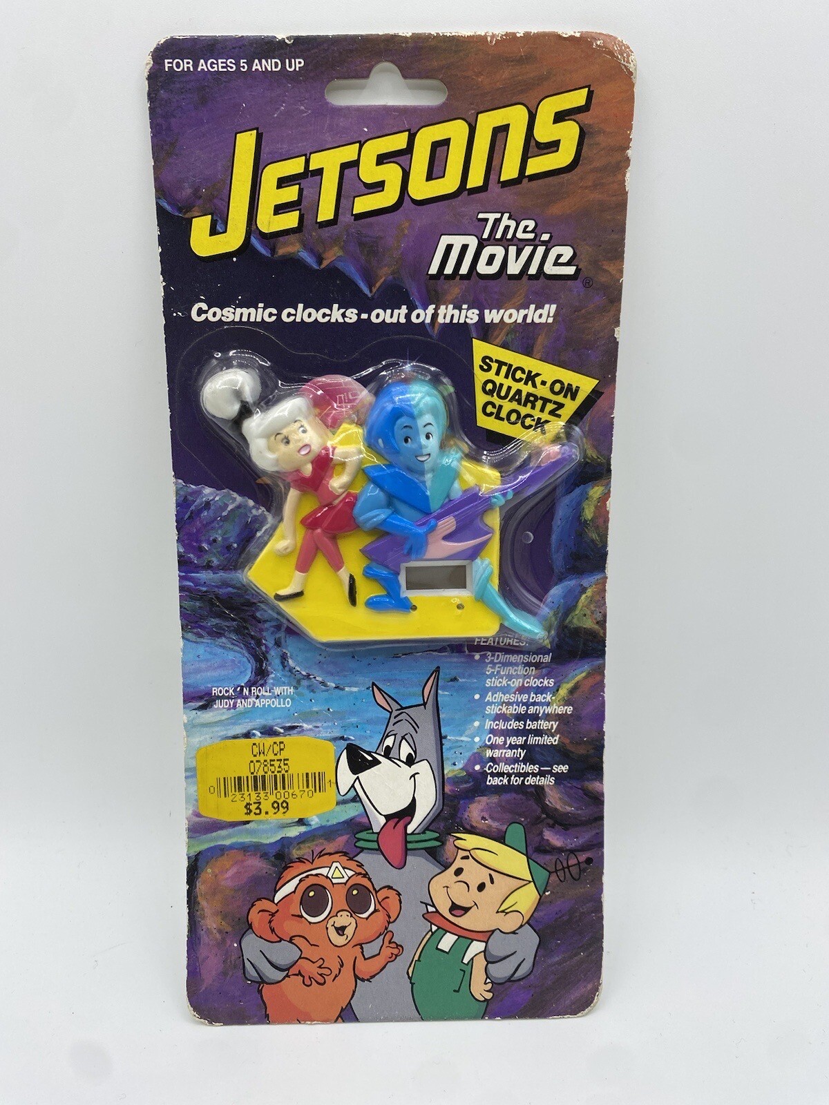 The Jetsons Movie Stick-on Quartz Clock *BRAND NEW*Judy Jetson and ...