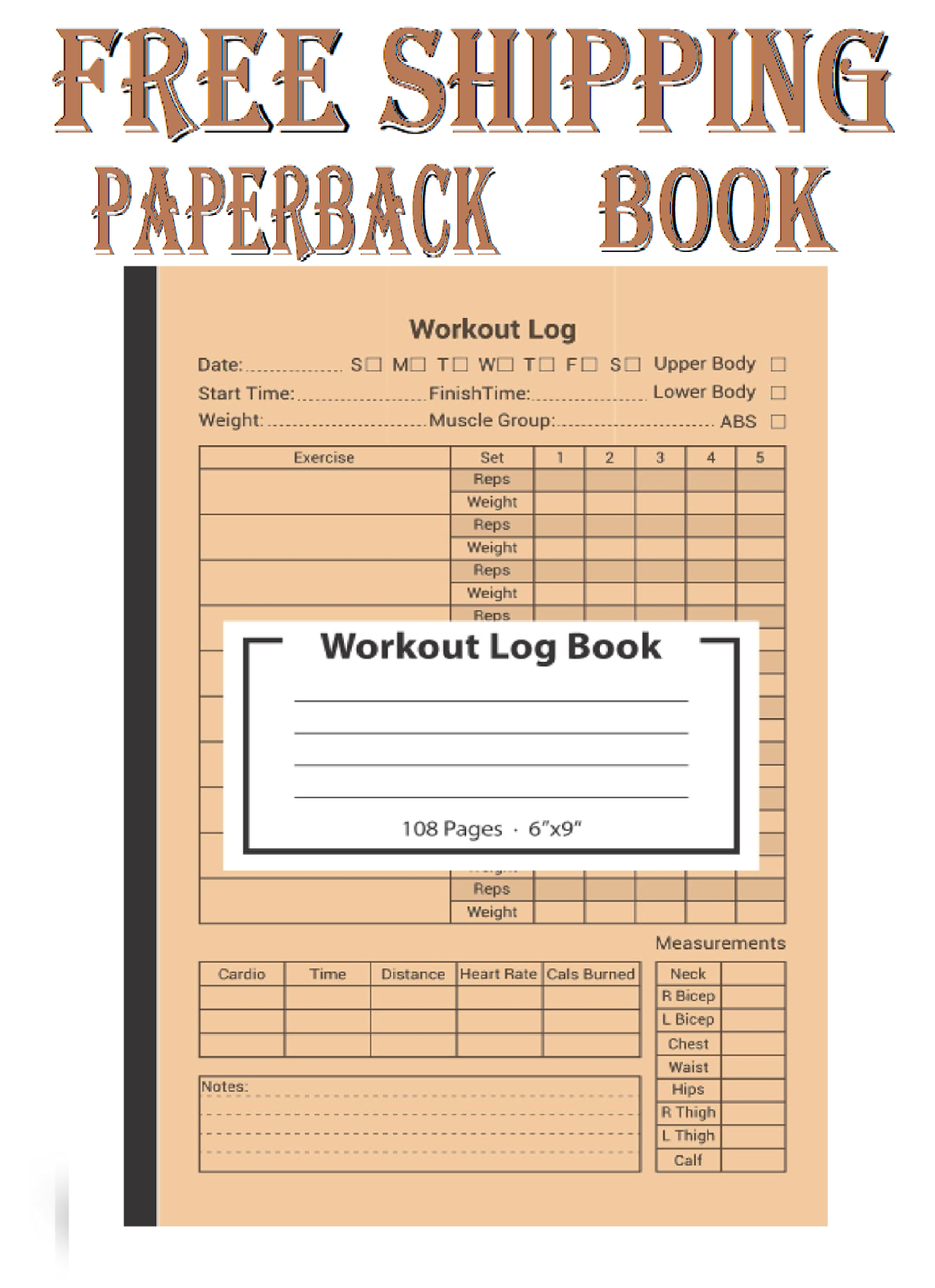 Workout Log Book: Gym Tracker Journal / Fitness Planner Notebook ...