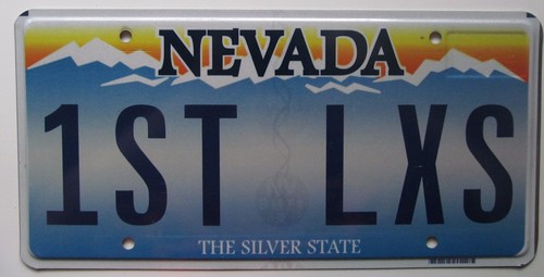 Nevada 2012 VANITY License Plate FIRST LEXUS | eBay