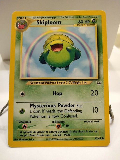 Pokémon TCG Skiploom Neo Revelation 52/64 Regular Unlimited Common for ...