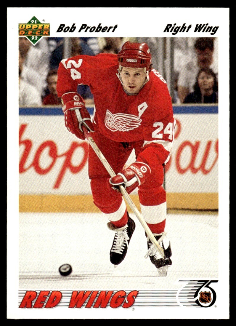 1991-92 Upper Deck #239 Bob Probert Detroit Red Wings | eBay