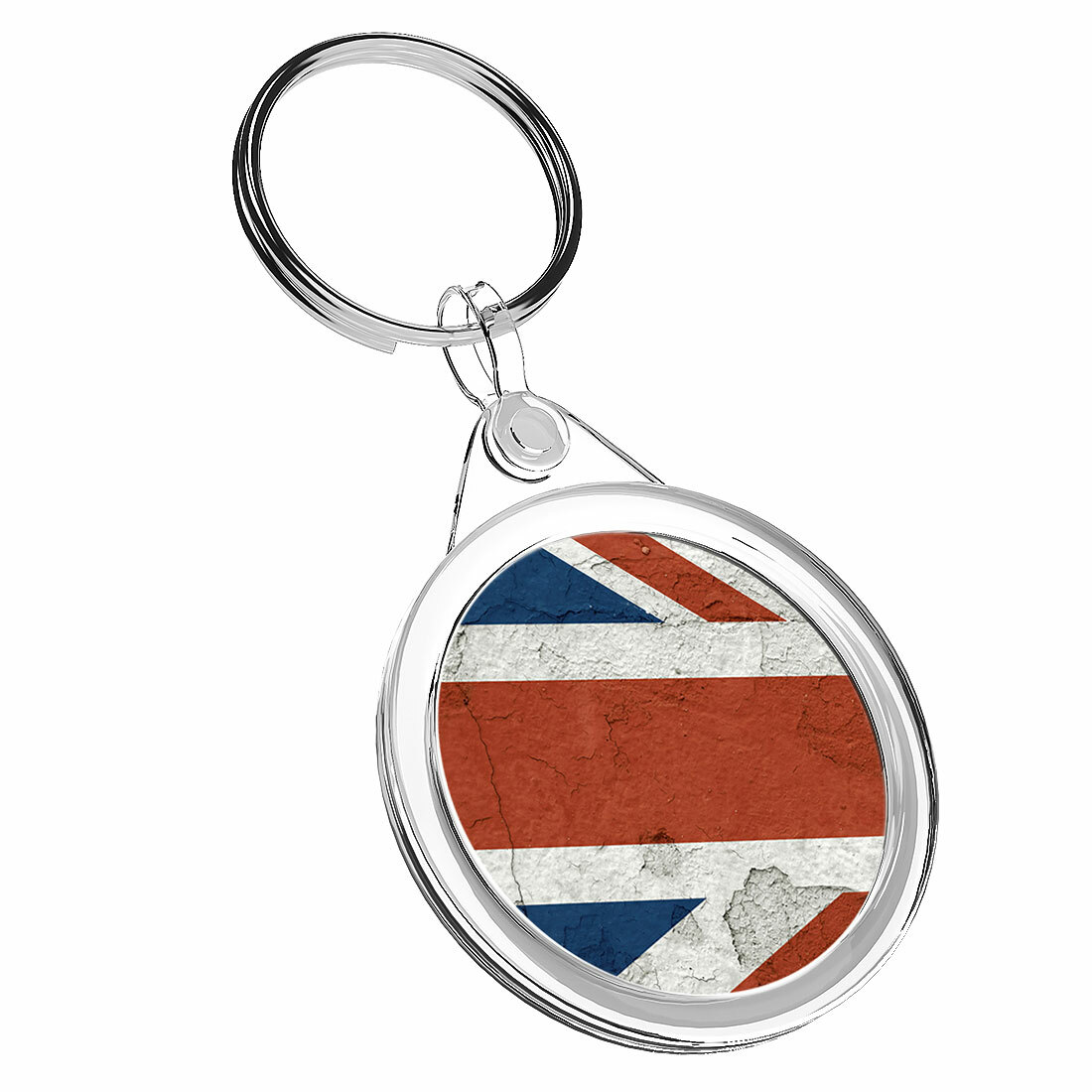 1 X Distressed Paint Union Flag - Keyring IR02 Mum Dad Kids Birthday ...