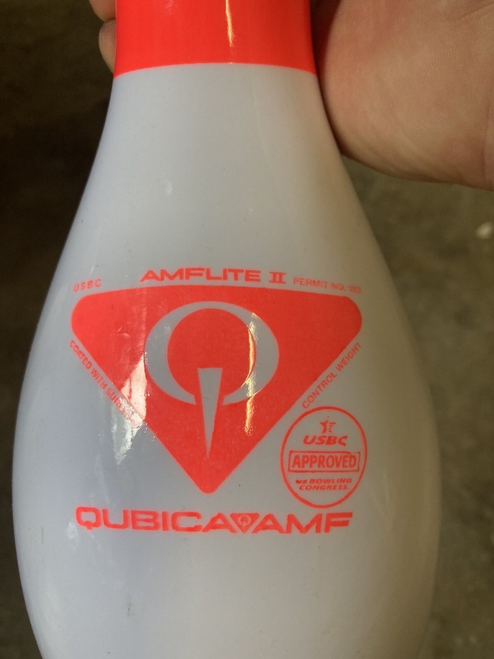 Bowling Pin Decor Party Amflite II Qubica Plastic Coated Wood Core ...