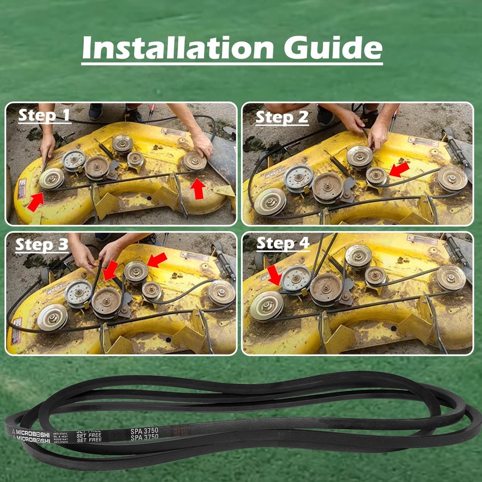 Lawn Mower 48" Deck Drive Belt for John Deere GX21833 GX20571 48 Inch ...