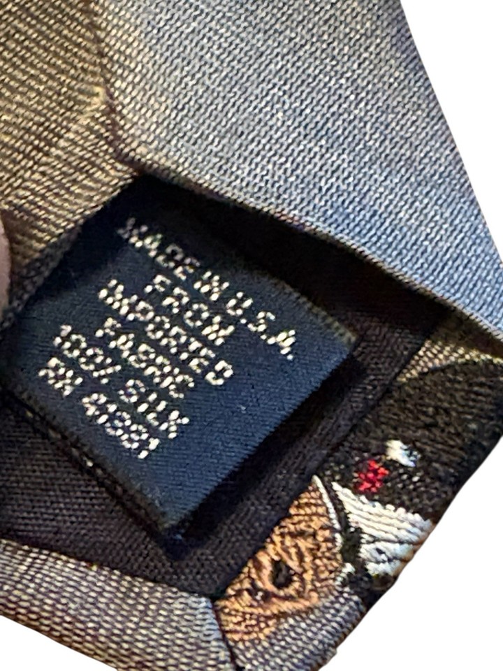Ralph Lauren Polo Bear Necktie Grey Tie Bear in Suit with Martini ...