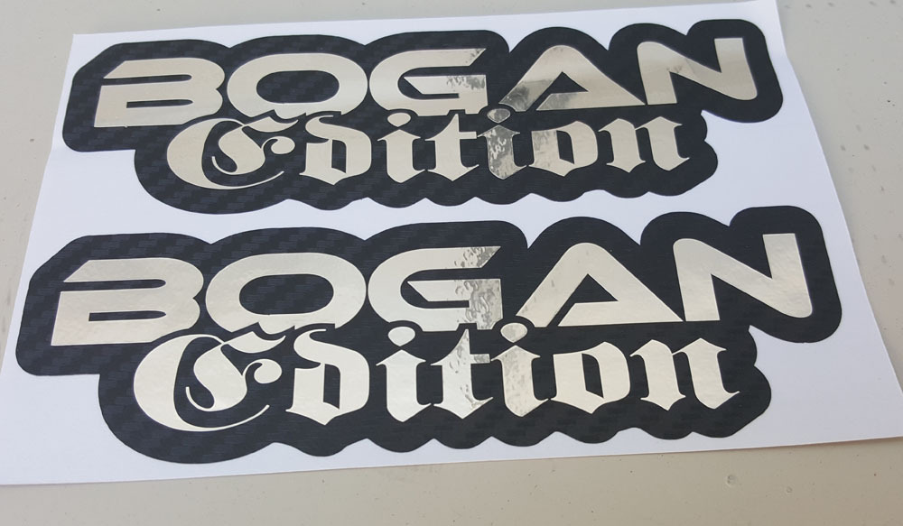 BOGAN EDITION DECAL STICKER X2 BNS UTE TRUCK CAR DRIFT MOTORSPORT ...