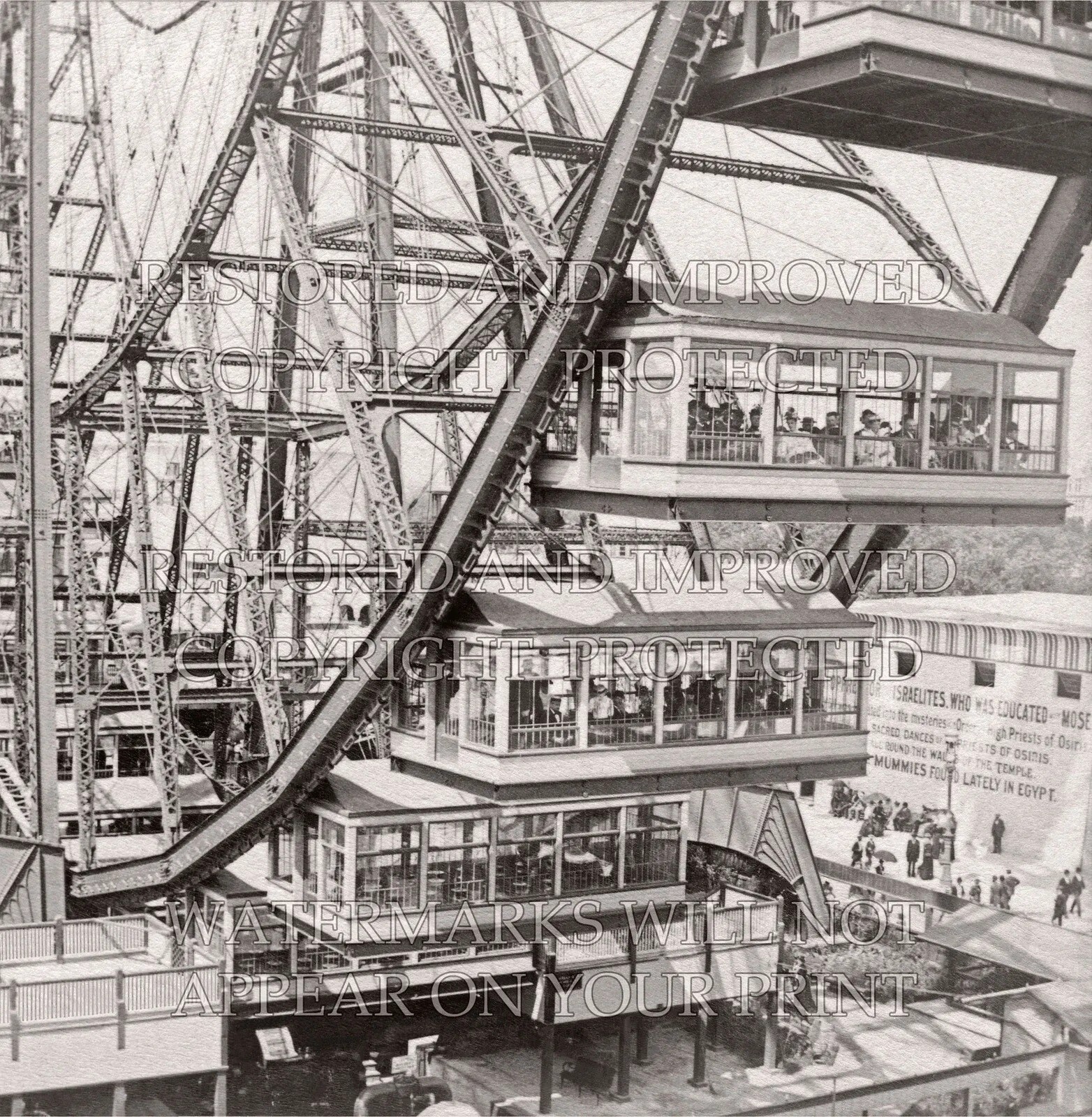 First Ferris Wheel, 1894 Chicago Columbian Exposition 8x10 PHOTO PRINT ...