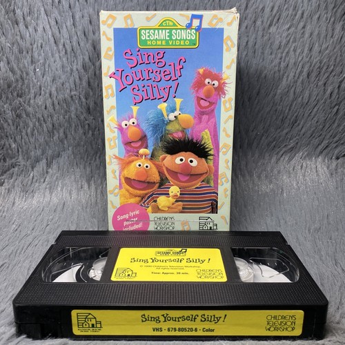 Sesame Street Sing Yourself Silly VHS Tape 1990 Home Video Movie ...