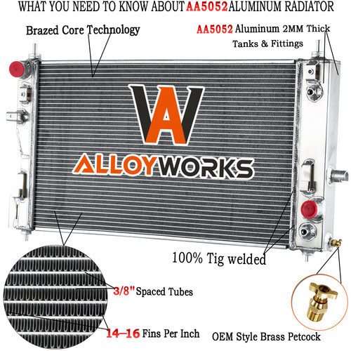 3 Row Radiator fit 2013-2019 Chevy Impala Malibu/ 14-2016 Buick Regal 2 ...