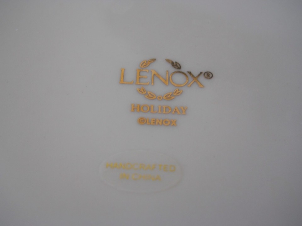 Lenox Porcelain *Holiday* Pierced Pickle, Relish, Olive Tray 9" | eBay