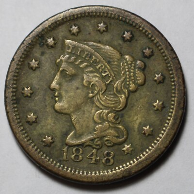 1848 Large Cent UR677 | eBay