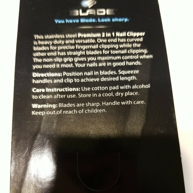 CVS Blade for Men Premium 2 in 1 Nail Clipper Stainless Steel Non-slip ...