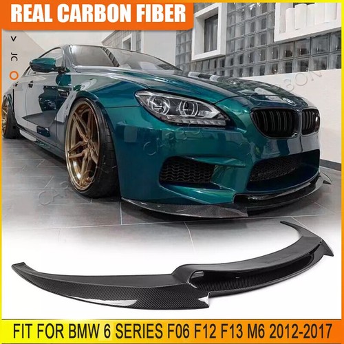 For BMW 6 Series F06 F12 F13 M6 2012-2017 Carbon Fiber Front Bumper Lip ...