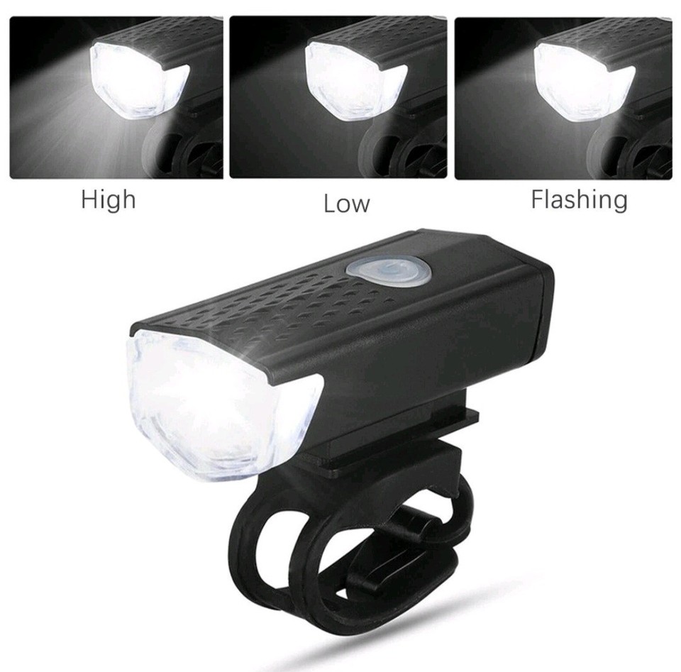 Bike Bicycle Lights waterproof USB Bicycle USB Rechargeable LED Front ...