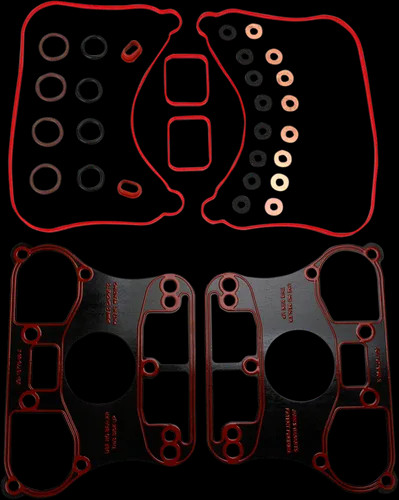 James Rocker Box Cover Gasket Kit w RCM Base Harley Sportster 1200 ...