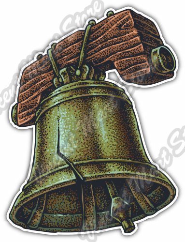 The Liberty Bell Freedom Independence USA Car Bumper Vinyl Sticker ...