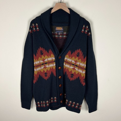 Pendleton The Portland Collection Aztec 100% Virgin Wool Cardigan ...