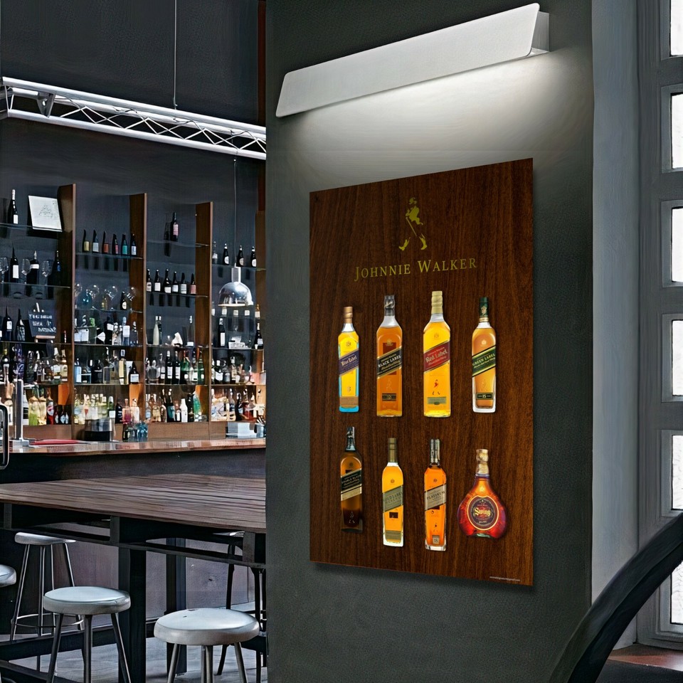 JOHNNIE WALKER WHISKY COLLECTION Friendship Office Wall Art Poster ...