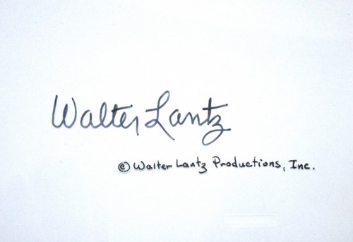 SIGNED WALTER LANTZ WOODY WOODPECKER 1970s ORIGINAL PRODUCTION DRAWING ...