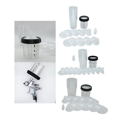 Spray Cup Lids Liners Kit Spray Mixing Tank Disposable Paint Cup ...