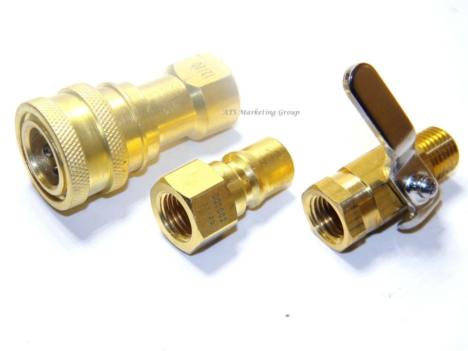 Carpet Cleaning Plug Socket Quick Disconnect Ball Valve Combo | eBay