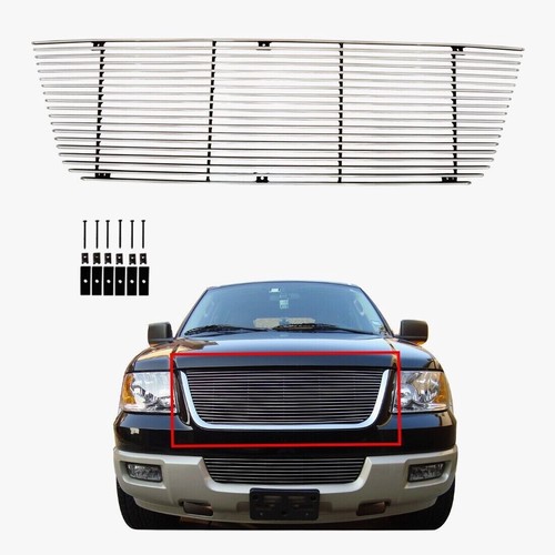 Billet Grille Chrome Front Main Upper Grill For 2003-2006 04 05 Ford ...