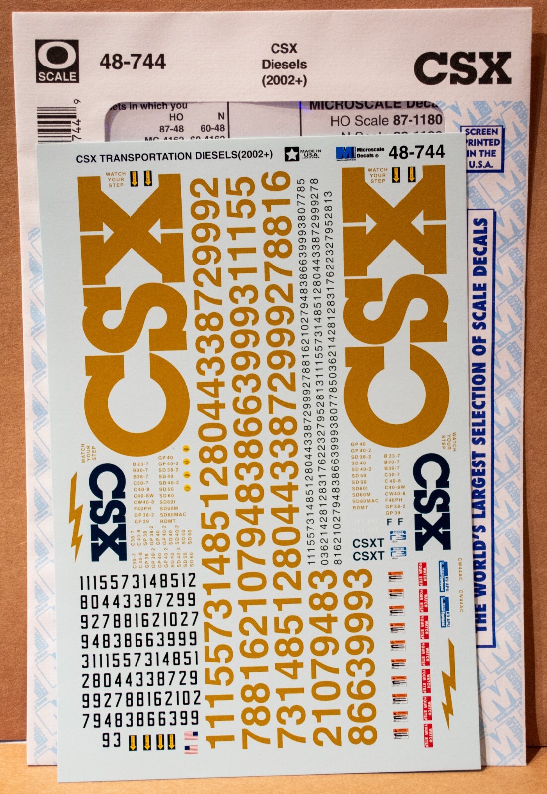 Microscale Decal #48-744 CSX Diesels (2002+) We Combine Shipping | eBay
