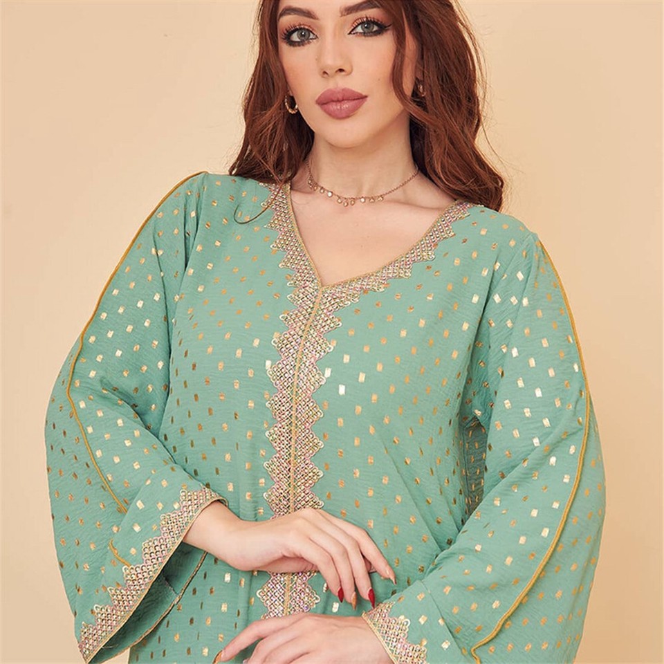 Kaftan Abaya Dubai Women Maxi Dress Islamic Caftan Arab Robe Party Gown ...