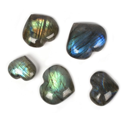 Labradorite heart healing crystal chakra pocket stone Jewelry Gem for ...