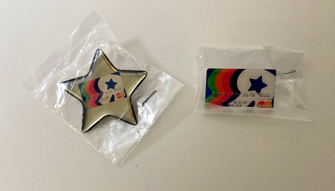 Toys R Us Credit Card Pins Mastercard & Silver Star Quota TRU Employee ...