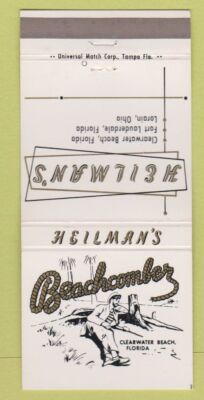 Matchbook Cover - Beachcomber Heilman's Clearwater Beach FL Lorain OH ...
