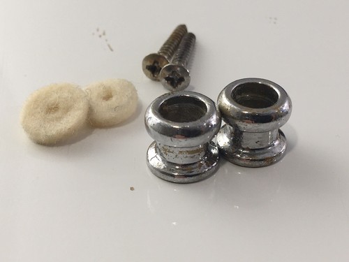 Vintage Aged Relic Strap Buttons Felt Washers Custom Guitar Project ...