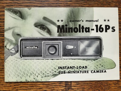 Minolta-16P S sub-minature camera owner's manual complete. * Fine ...