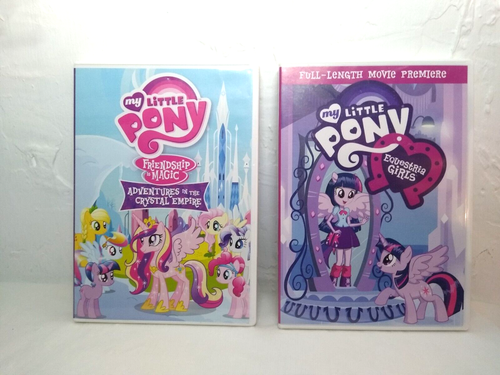 (2) My Little Pony DVD's Equestria Girls, Friendship is Magic ...