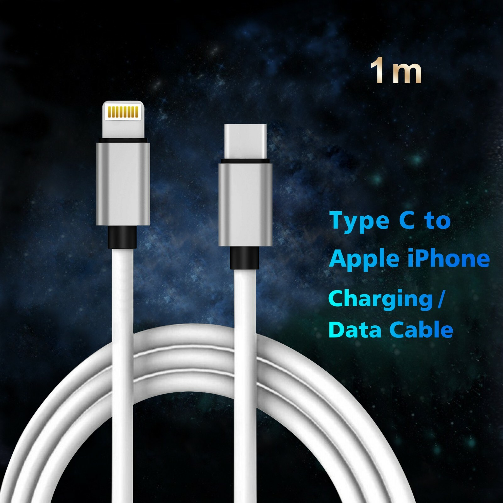USB TYPE-C to Apple iPhone iPad iPod Data & Charging Cable 1M 2M | eBay ...