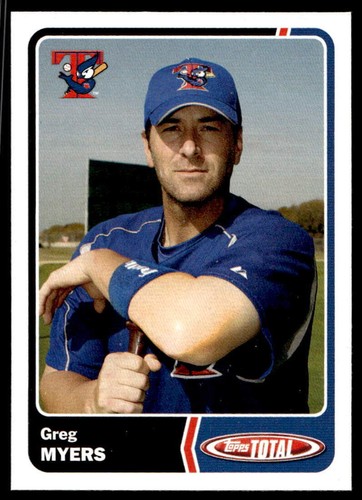 2003 Topps Total 341 Greg Myers Toronto Blue Jays Baseball Card | eBay