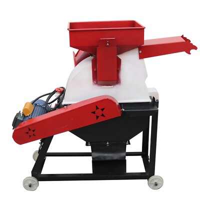 220V Animal Feed Straw Hay Corn Wheat Cutter Crusher Grain Grinder 1000 ...