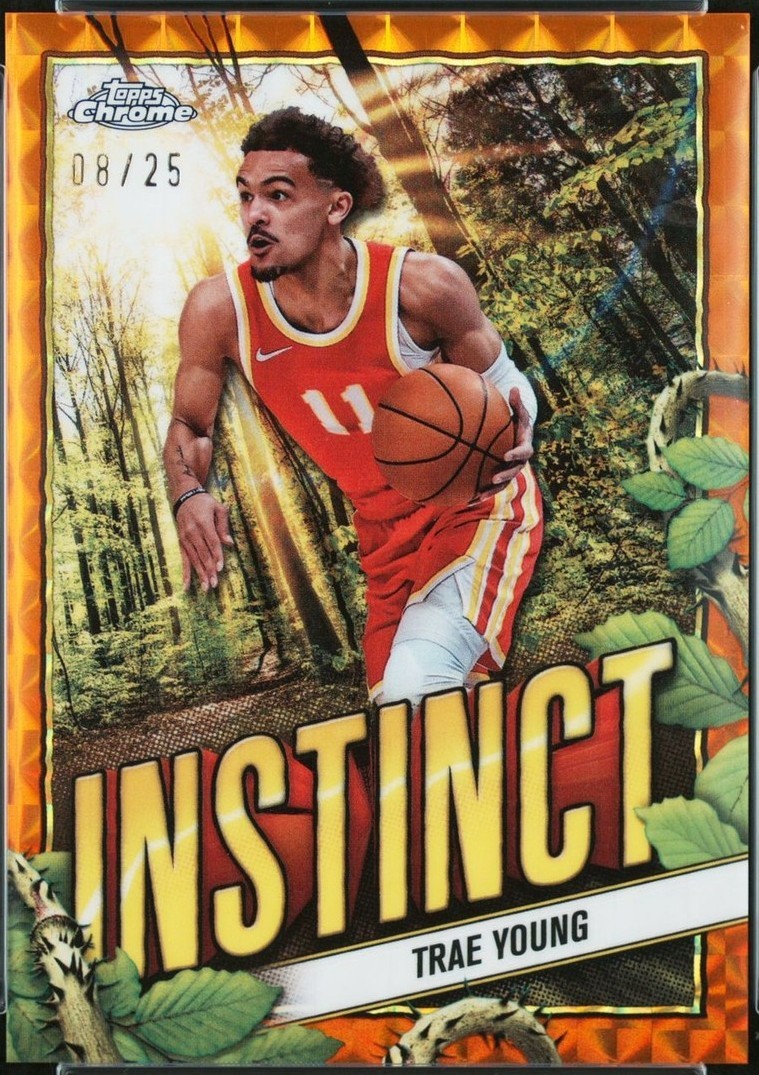 2024-25 Topps Chrome - Instinct Trae Young #INS-5 Orange Geometric ...