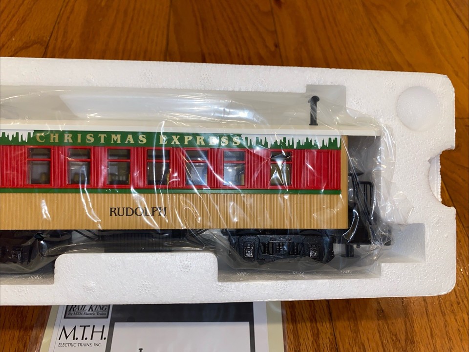MTH Trains Rail King 30-6417 Christmas Rudolph Overton Passenger Coach ...