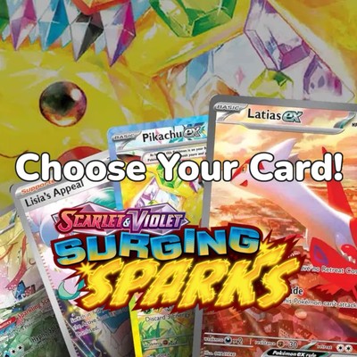 Pokémon Surging Sparks Singles – Choose Your Card | Holo, EX, Full Art ...