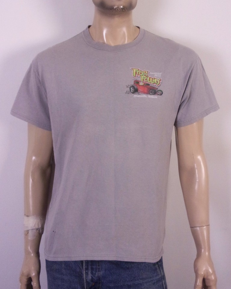 vintage 00s Y2K Evansville IN Frog Follies T-Shirt NSFA Drag Racing Hot ...