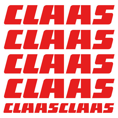CLAAS aufkleber sticker mähdrescher combine schlepper tractor 6 Stücke ...