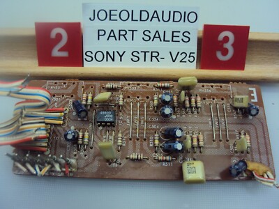 Sony STR-V25 Receiver Tone Amp Board P/N 1-601-770-12 Tested Read All ...