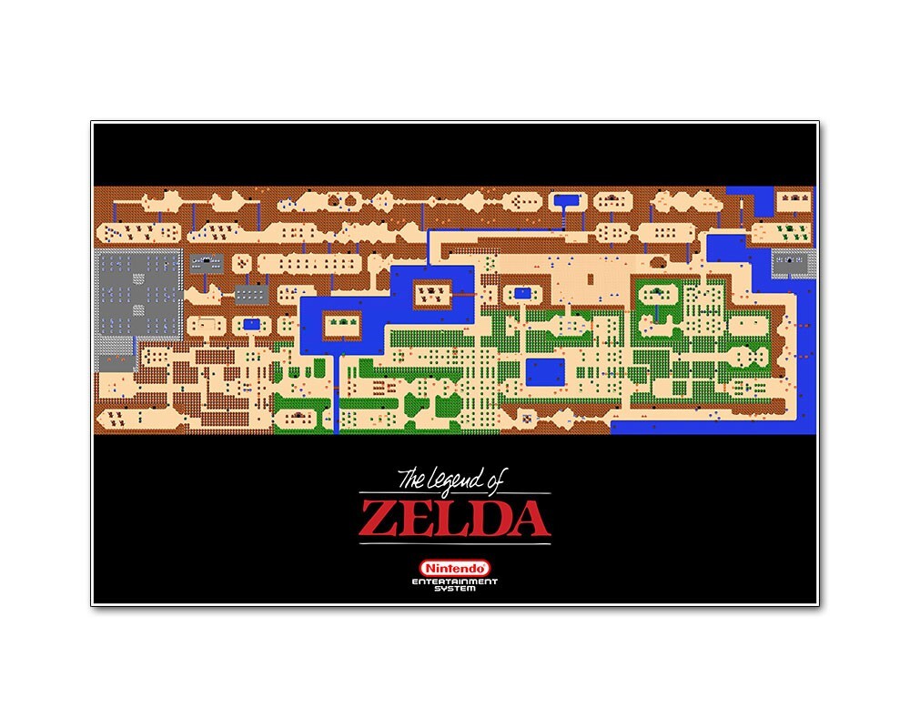 Zelda Nes Map Zelda Map